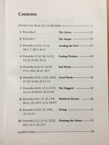 Proverbs learning to live wisely – ChezCarpus.com
