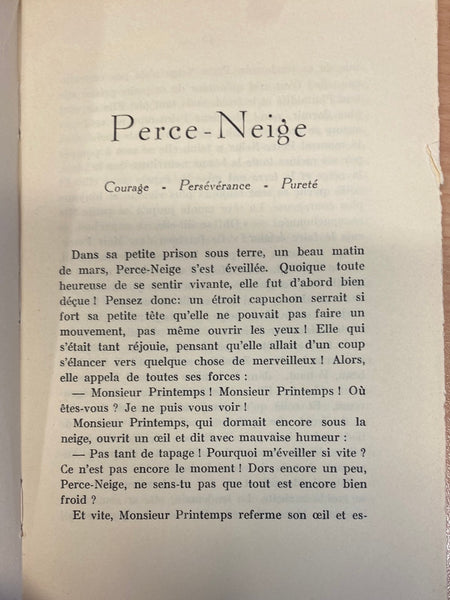 Perce-neige (livre rare) – ChezCarpus.com