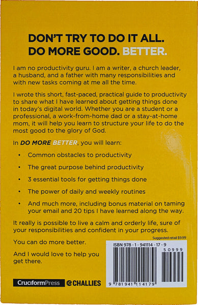Do More Better : A pratical guide to productivity – ChezCarpus.com