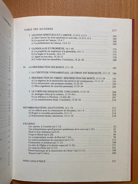 La première épître de Saint-Paul aux corinthiens – ChezCarpus.com