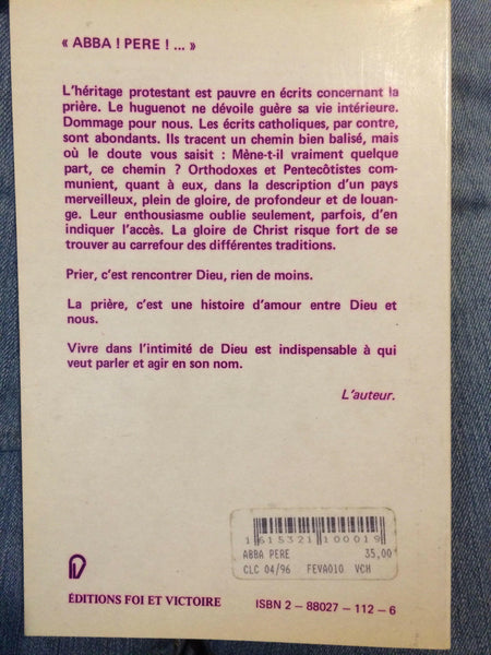 Abba Père, la prière – ChezCarpus.com